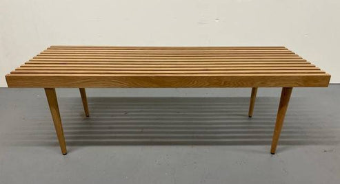 Oak Slat Bench – Seattle Furniture Company